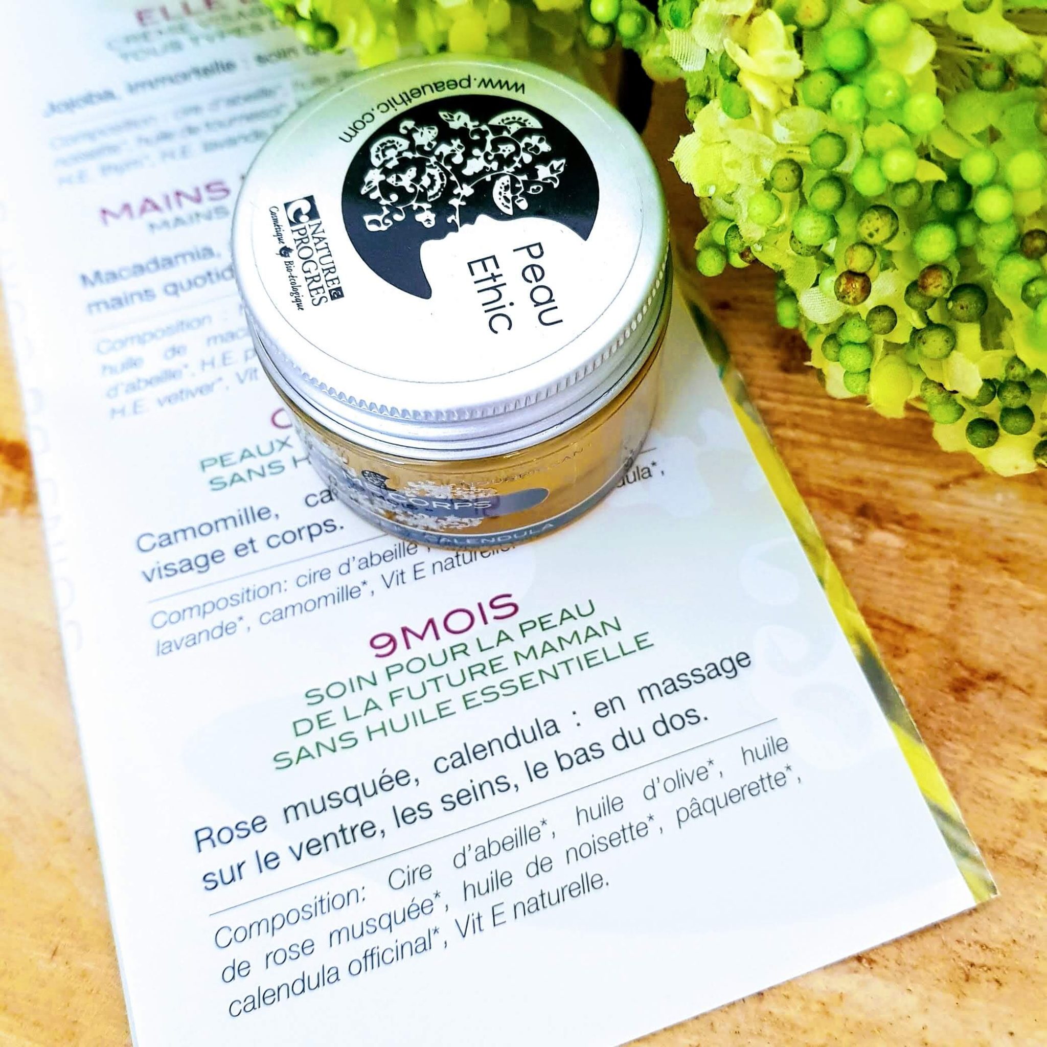 Baume anti vergeture future maman « 9 mois » : Peau Ethic
